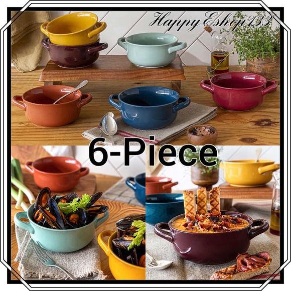 over and back | Dining | Over And Back Stoneware Handled Bowl Set ...